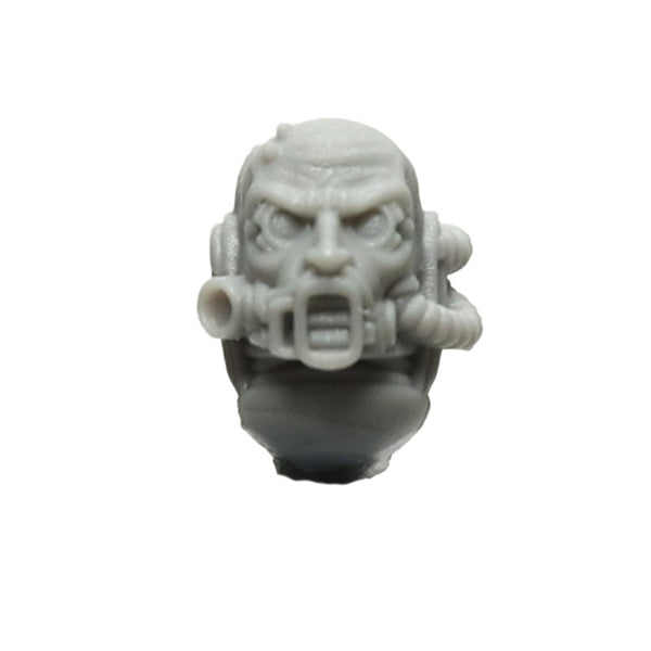 Warhammer 40K Space Marine Forgeworld Iron Hands MKVI Head Bare A | Egg ...